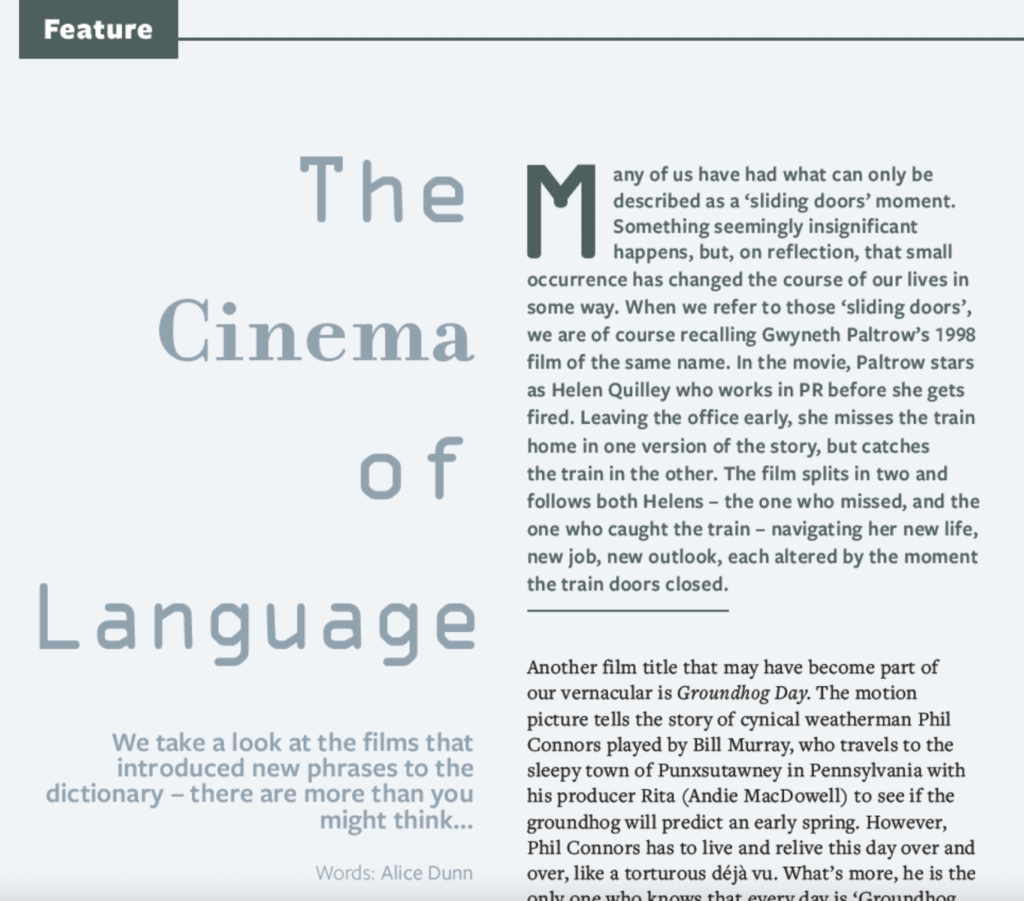 Film Stories Magazine Feature - The Surrey Edit